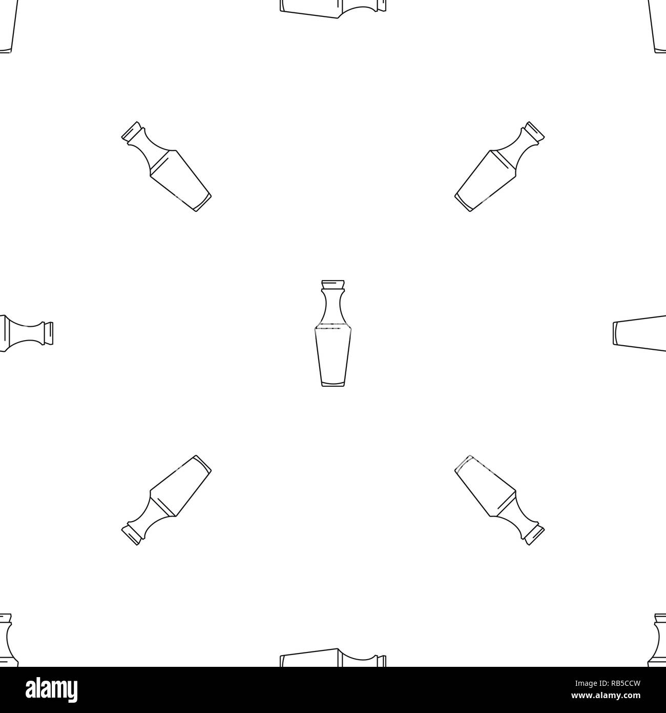 Glass bottle icon. Outline illustration of glass bottle vector icon for ...