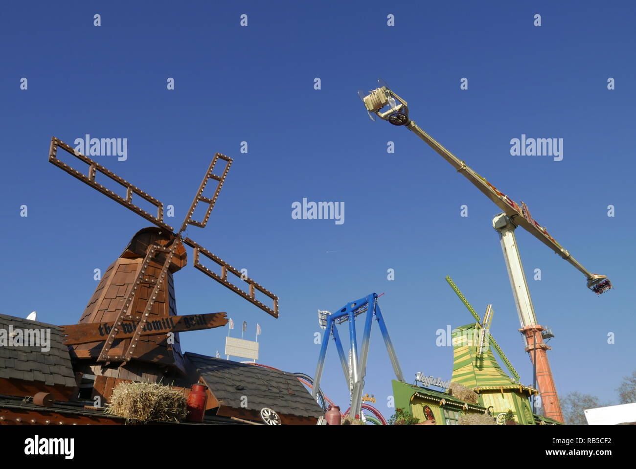 Hyde Park Winter Wonderland Fair in London Stock Photo - Alamy