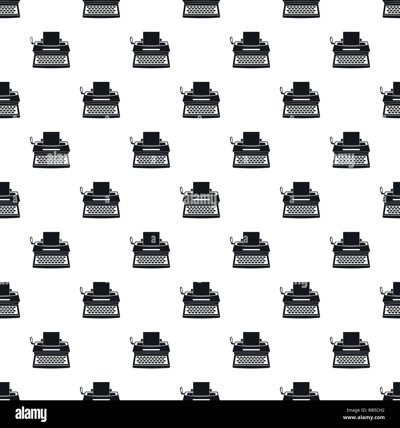 Typewriter pattern seamless vector repeat geometric for any web design ...