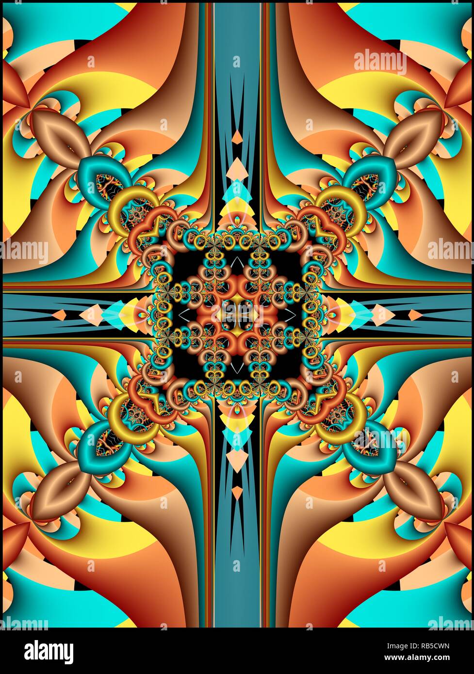 Repeating symmetrical pattern hi-res stock photography and images - Alamy