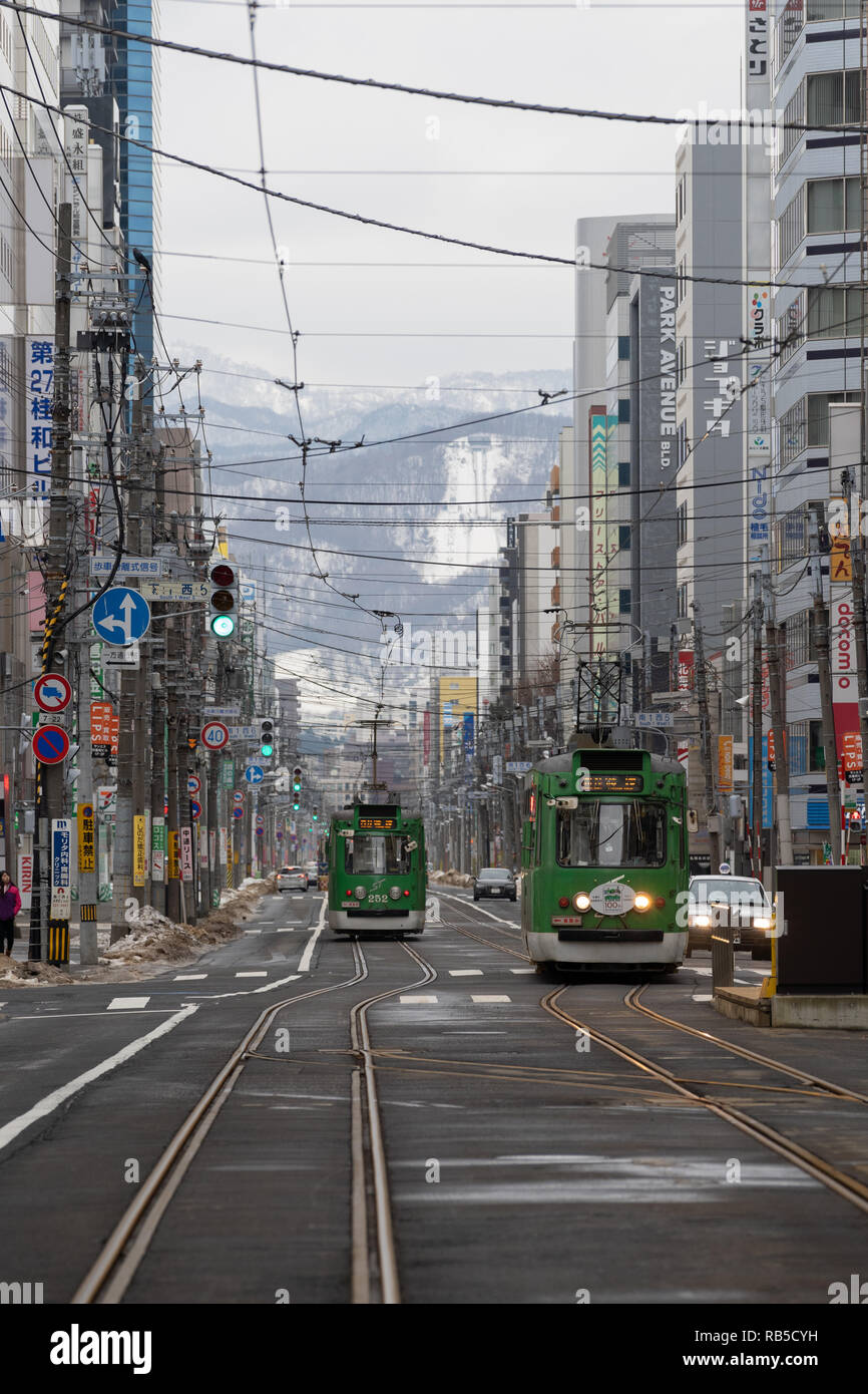 Japanese tram hi-res stock photography and images - Alamy