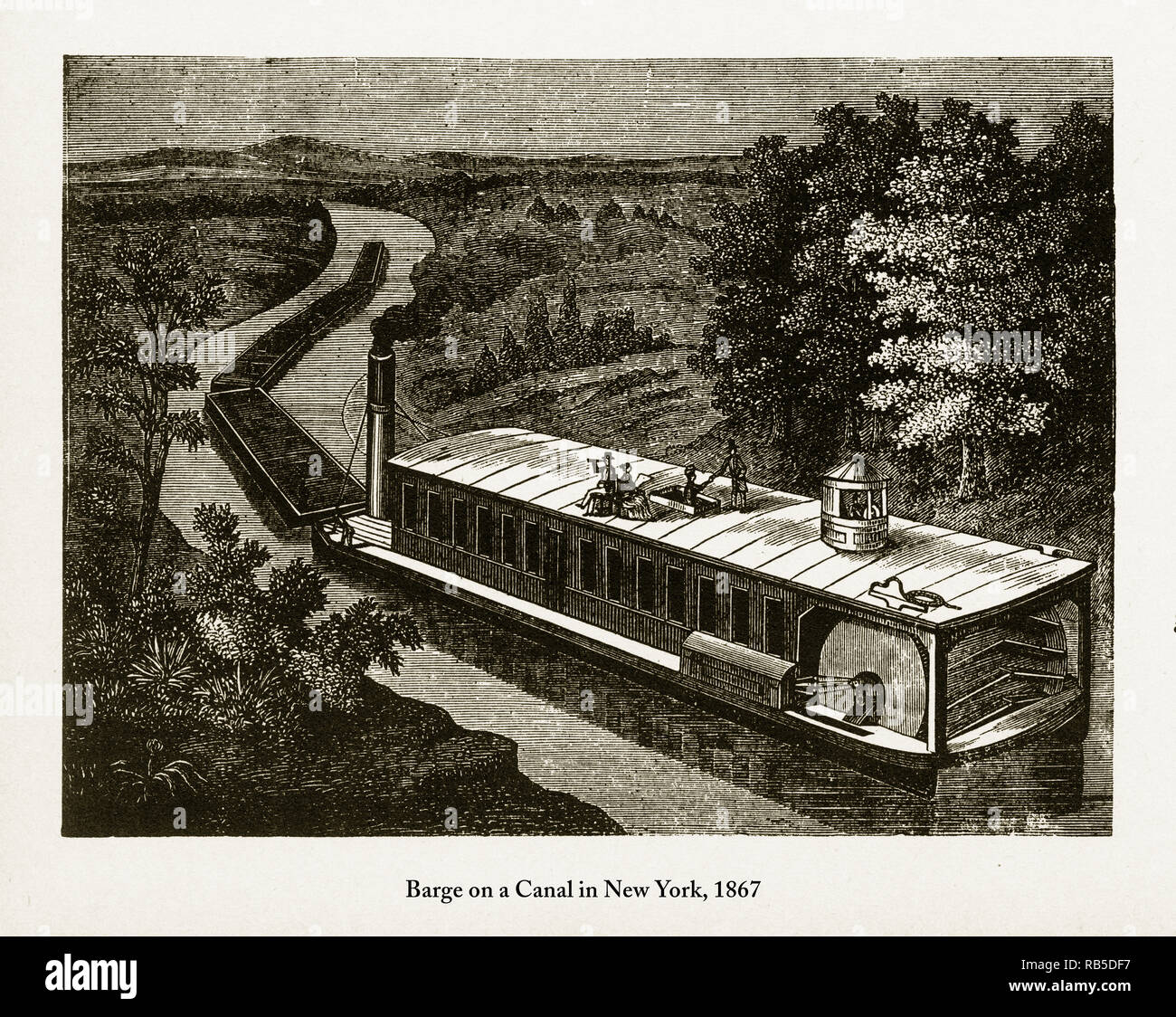 Working canal barge 19th century hi-res stock photography and images ...