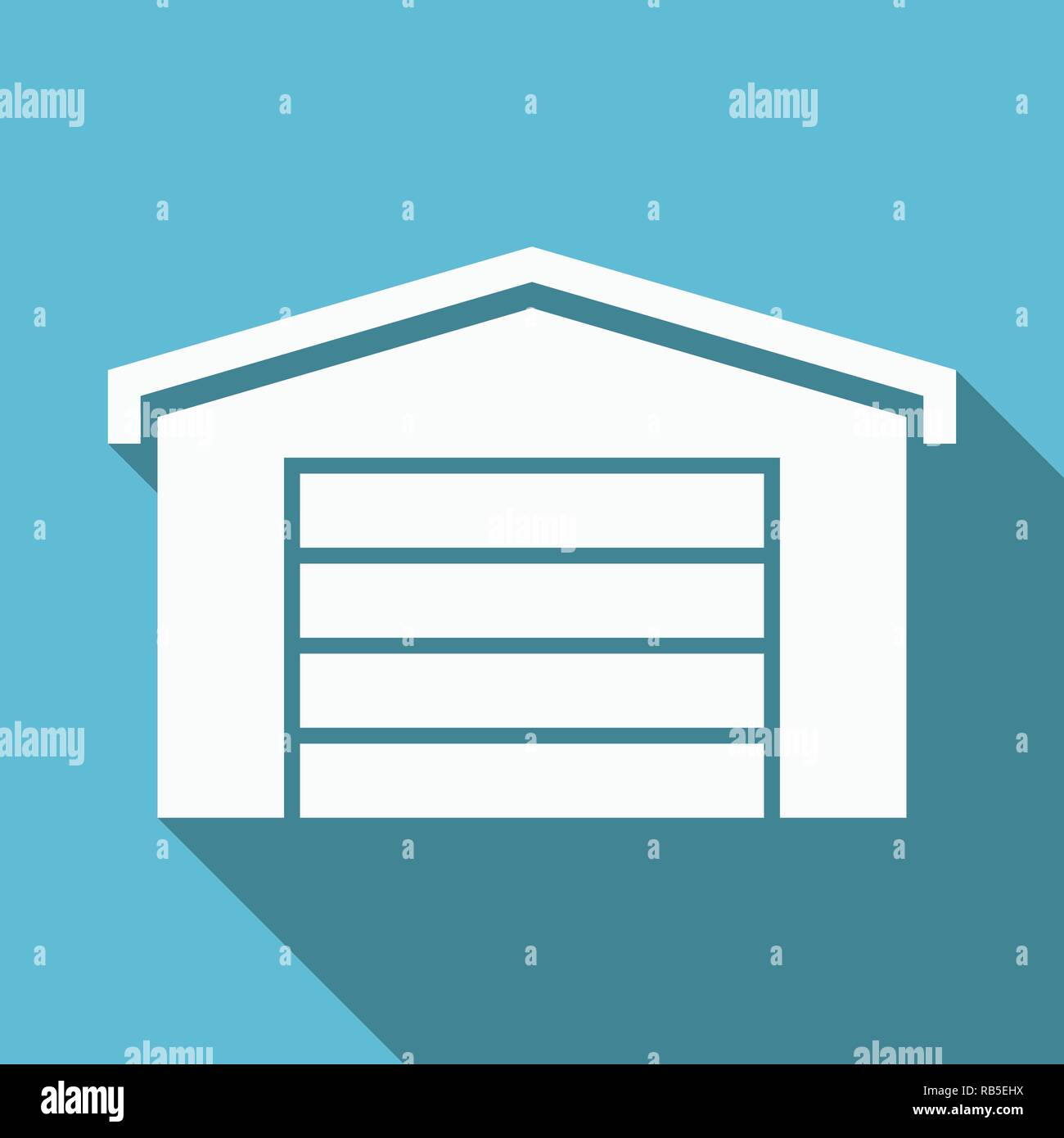 Flat design garage vector icon Stock Vector Image & Art - Alamy