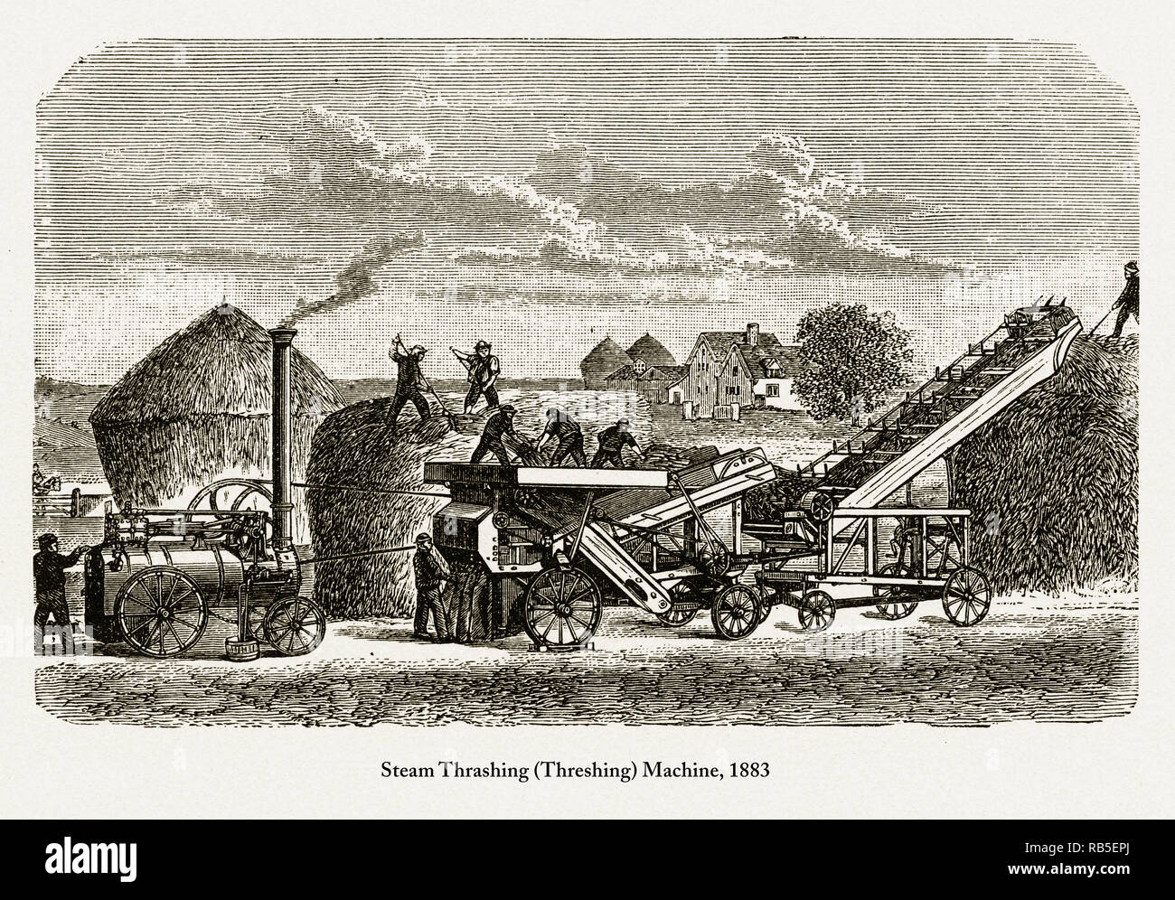 Horse threshing machine hi-res stock photography and images - Alamy
