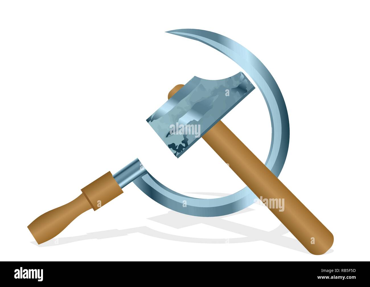 hammer and sickle isolated on white background Stock Vector Image & Art ...