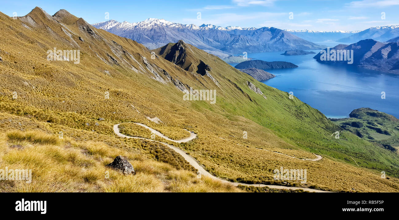Roys Peak Track, Wanaka, New Zealand, South Island, NZ Stock Photo - Alamy