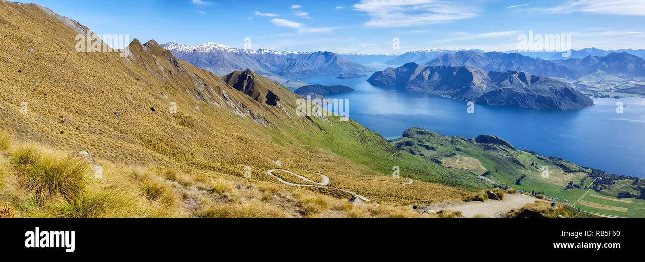 Roys Peak Track, Wanaka, New Zealand, South Island, NZ Stock Photo - Alamy