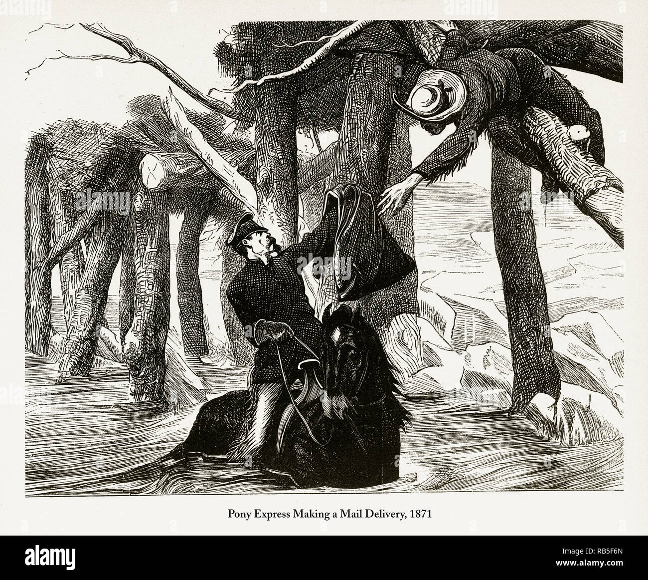 Horse delivery engraving hi-res stock photography and images - Alamy