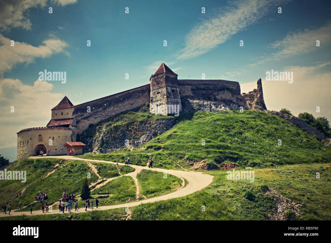Rasnov castle, Romania Stock Photo - Alamy