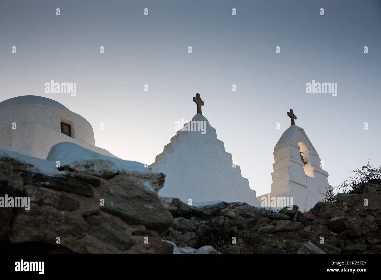 minimalist greek church detail Stock Photo - Alamy