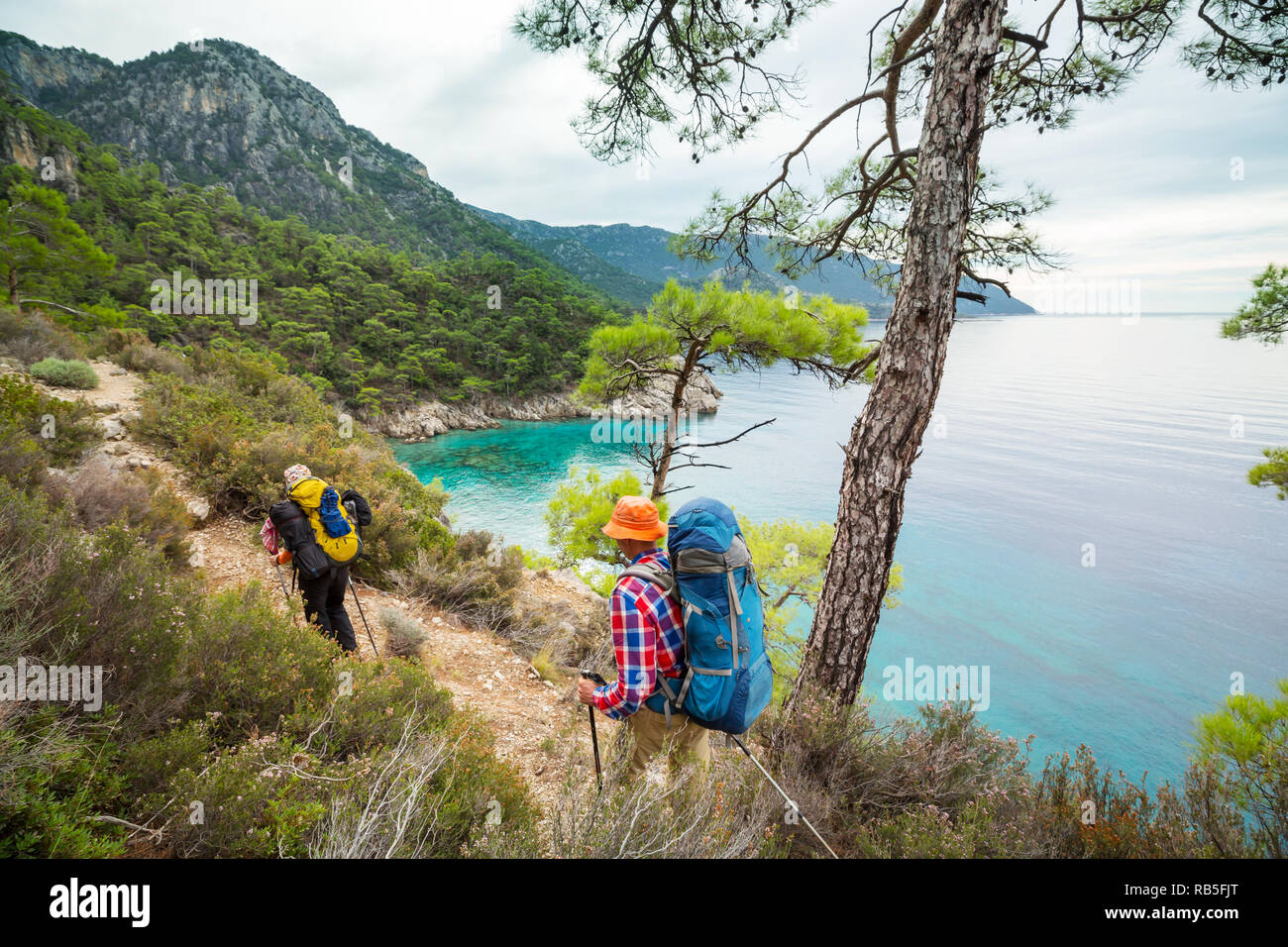 Beautiful nature landscapes in Turkey mountains. Lycian way is famous ...