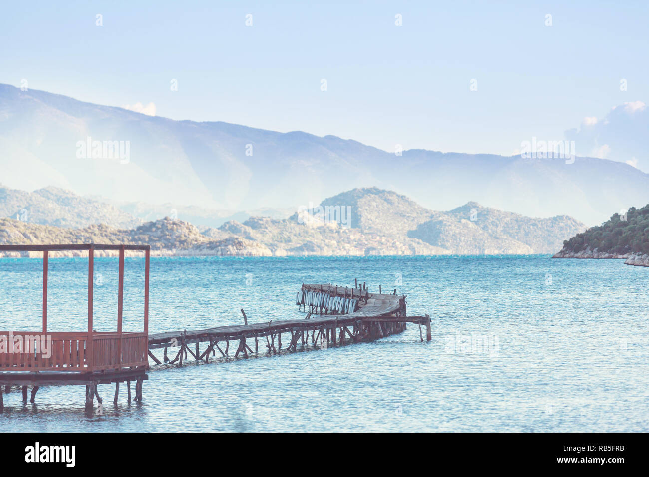 Beautiful sea coast in Turkey Stock Photo - Alamy