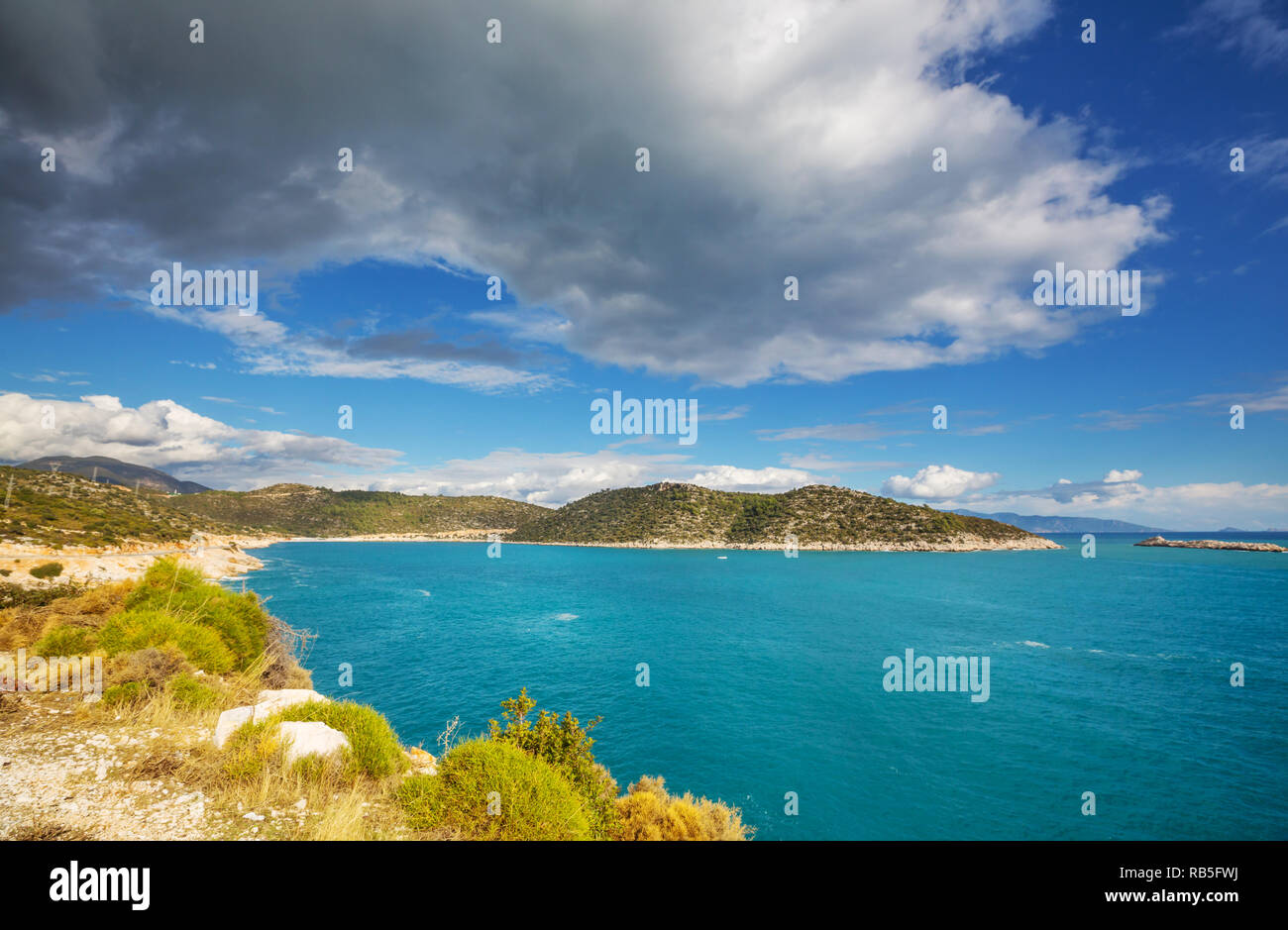 Beautiful sea coast in Turkey Stock Photo - Alamy