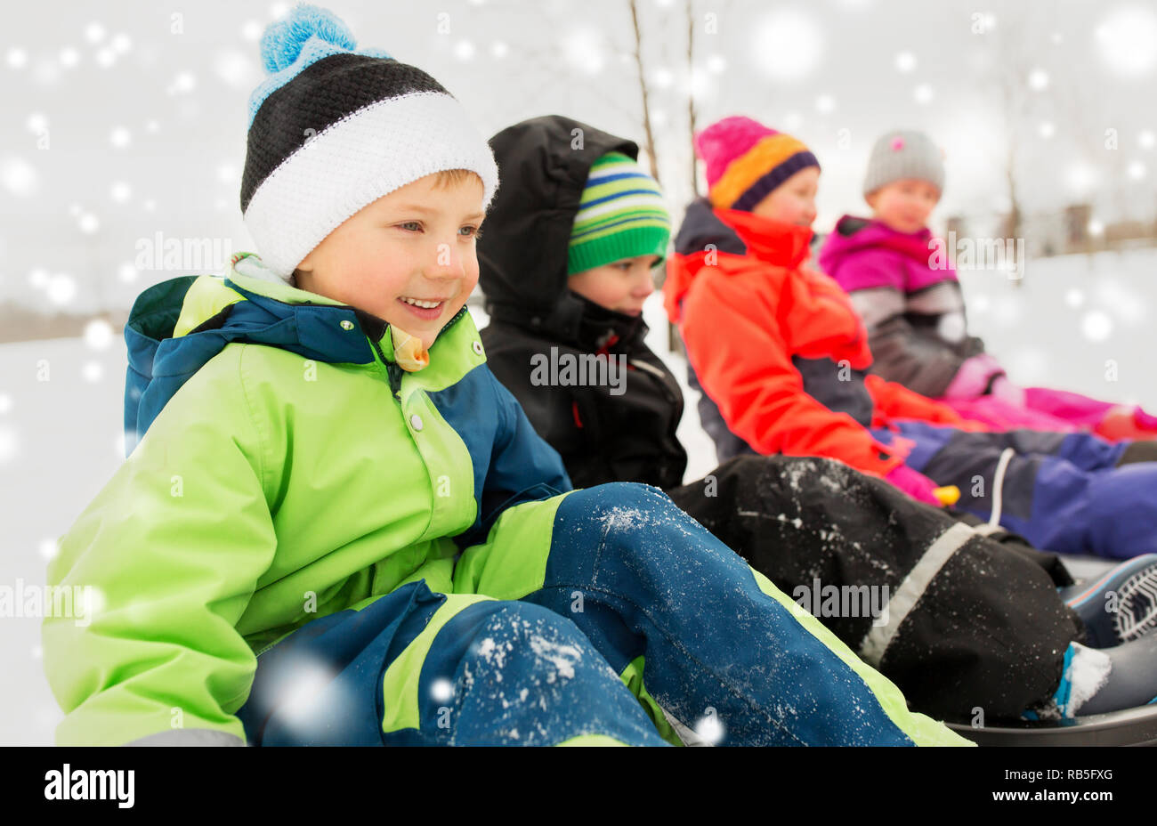 Riding sleds hi-res stock photography and images - Alamy
