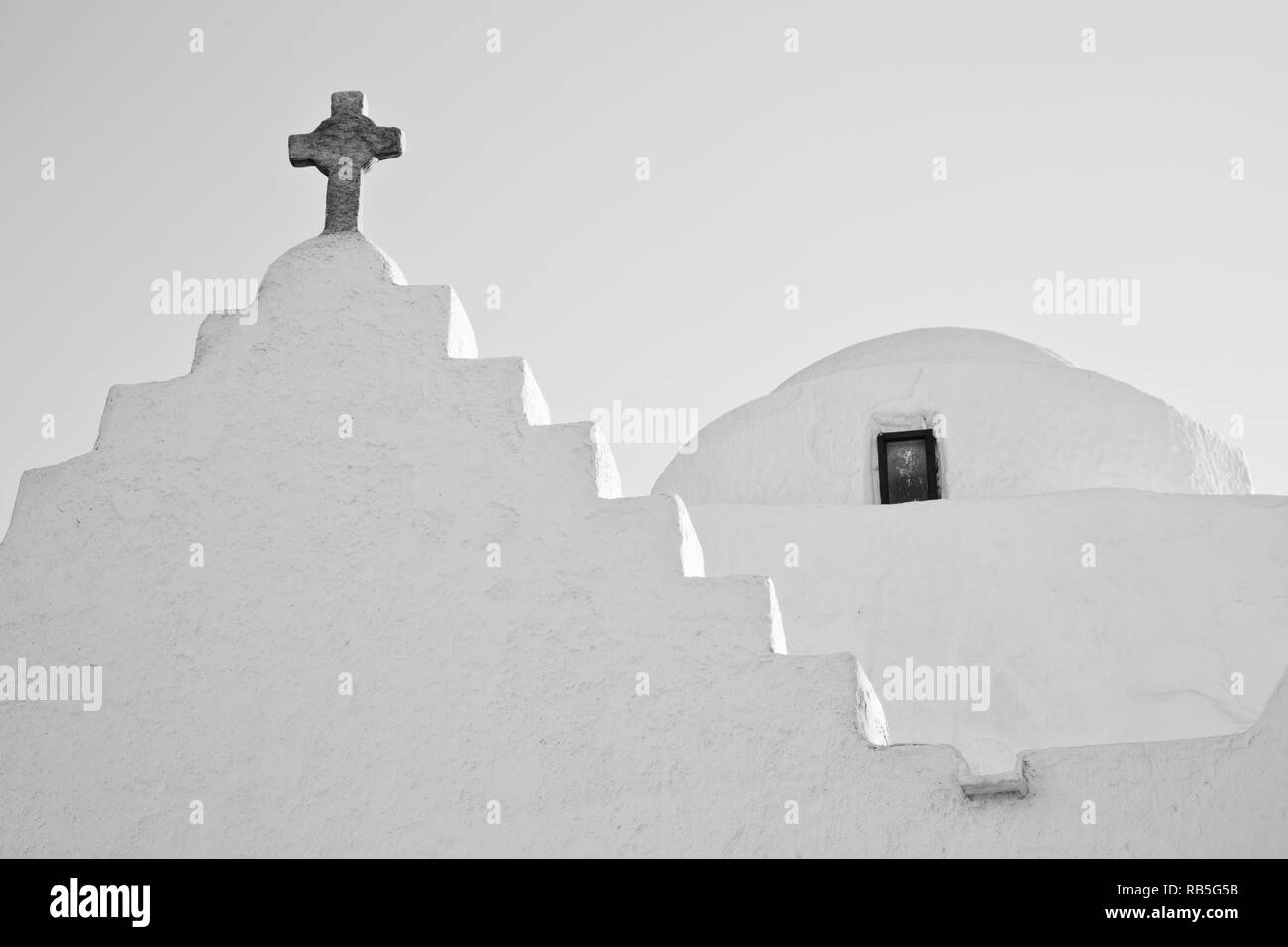 minimalist greek church detail Stock Photo - Alamy