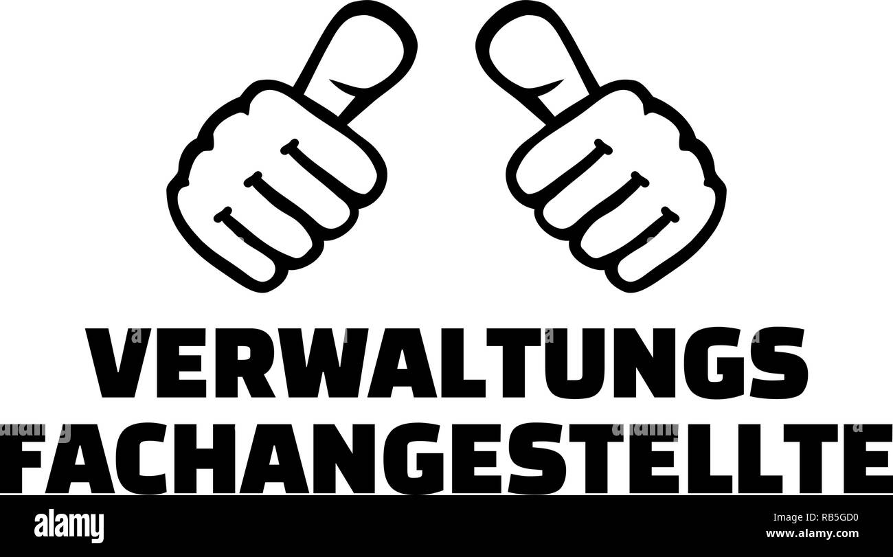 Administrative assistant female thumbs german Stock Vector Image & Art ...