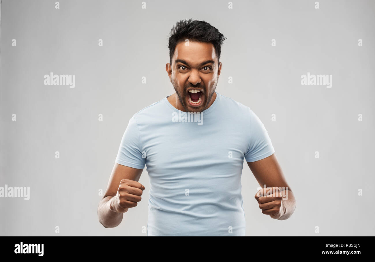 Angry indian man hi-res stock photography and images - Alamy