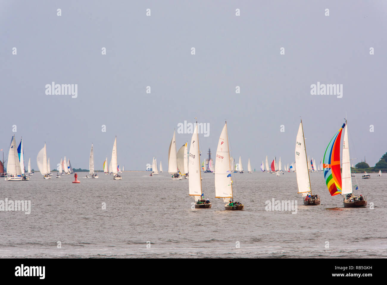 Sailing boat kieler week, Kielerwoche Stock Photo - Alamy