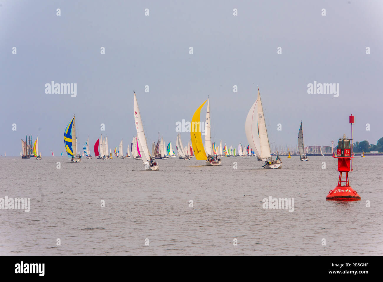 Sailing boat kieler week, Kielerwoche Stock Photo - Alamy