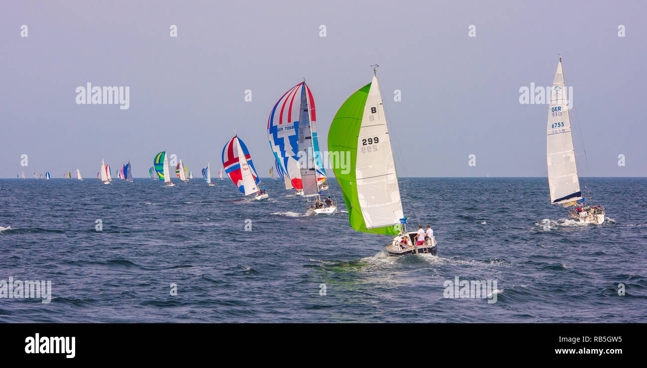 Sailing boat kieler week, Kielerwoche Stock Photo - Alamy