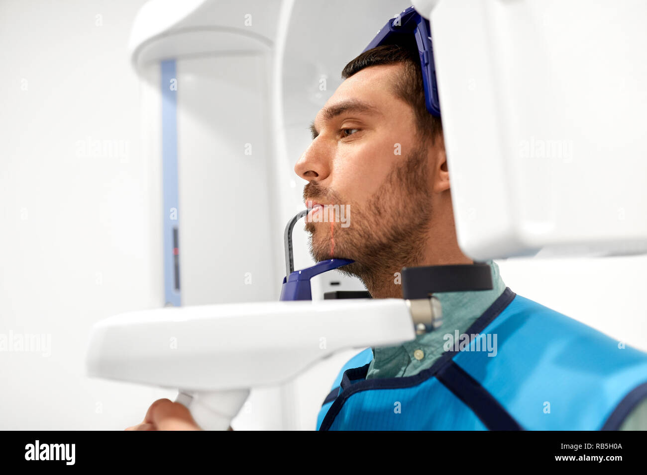 patient having x-ray scanning at dental clinic Stock Photo - Alamy