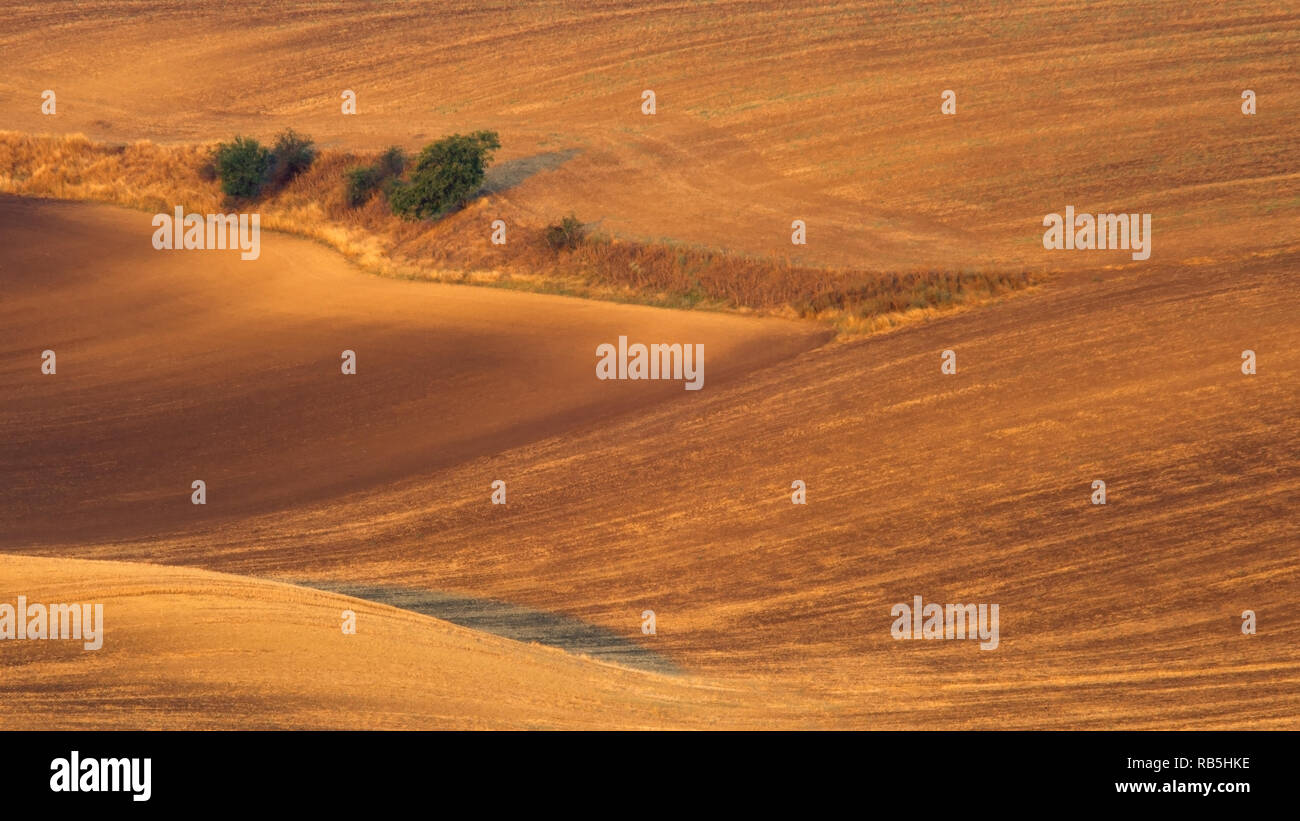 Rolling hills in South Moravian region in Czech Republic Stock Photo ...