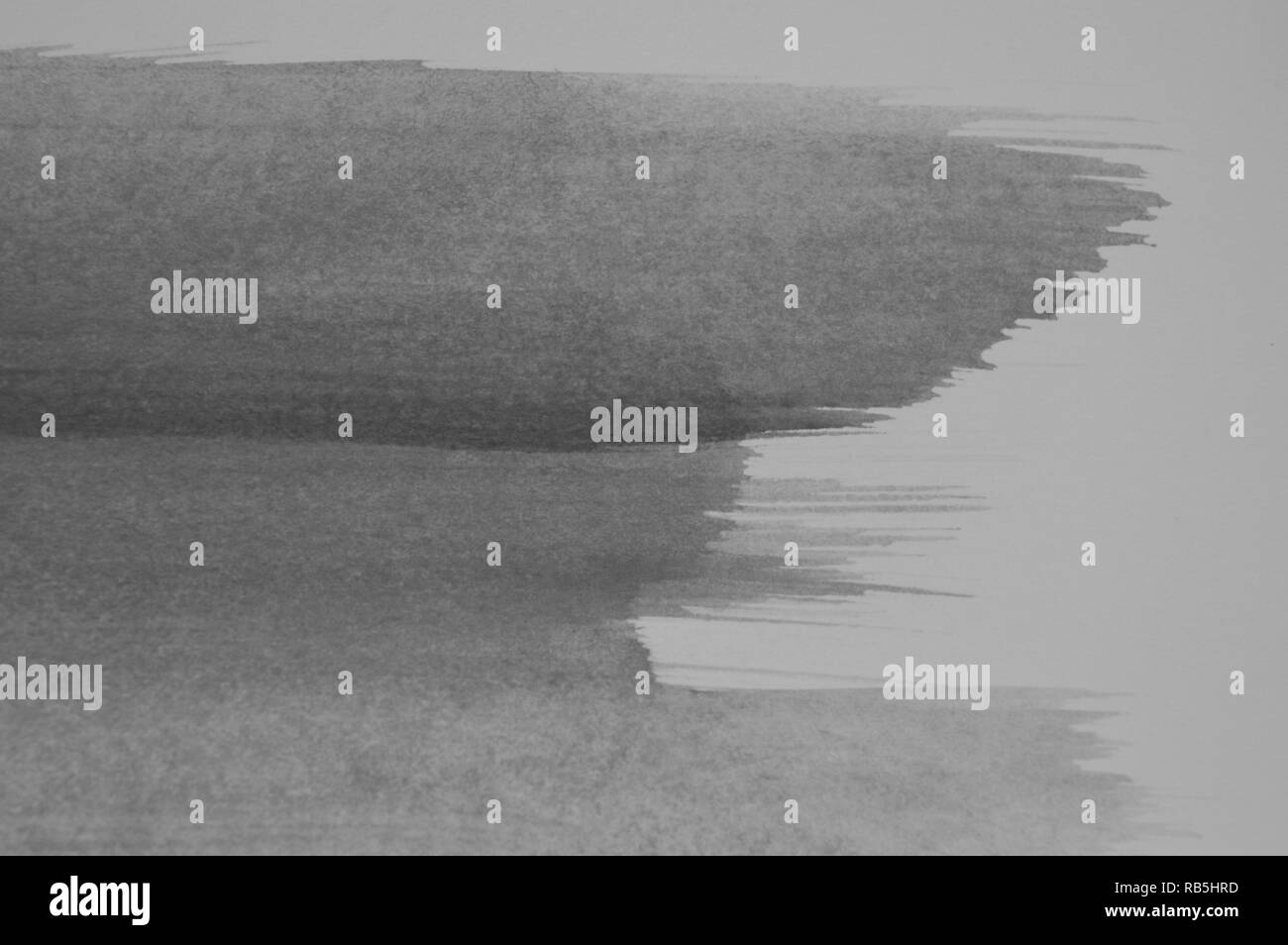 Black and white abstract background. Watercolor painting. Colorless ...