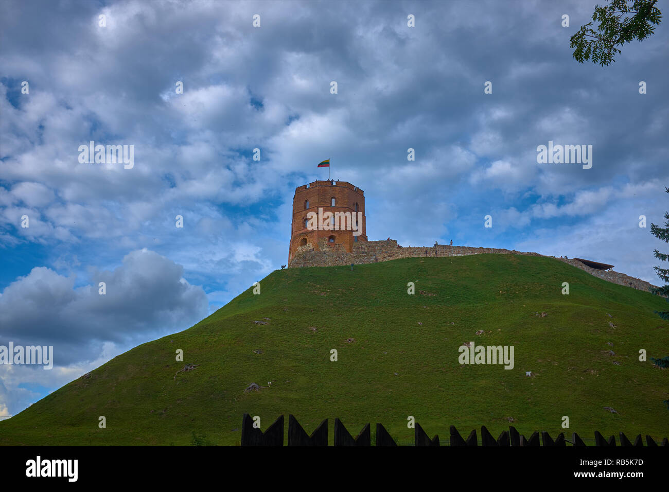 Tower Of Gediminas Gedimino Tower In Vilnius, Lithuania. Historic ...