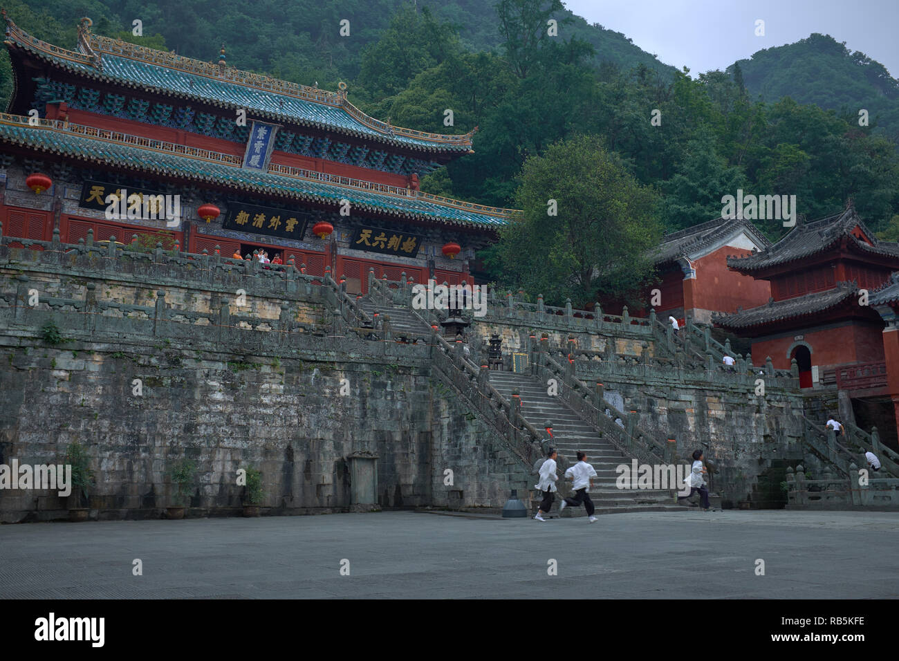 Ancient kungfu Temple in Wudangshan mountain China. beautiful building ...
