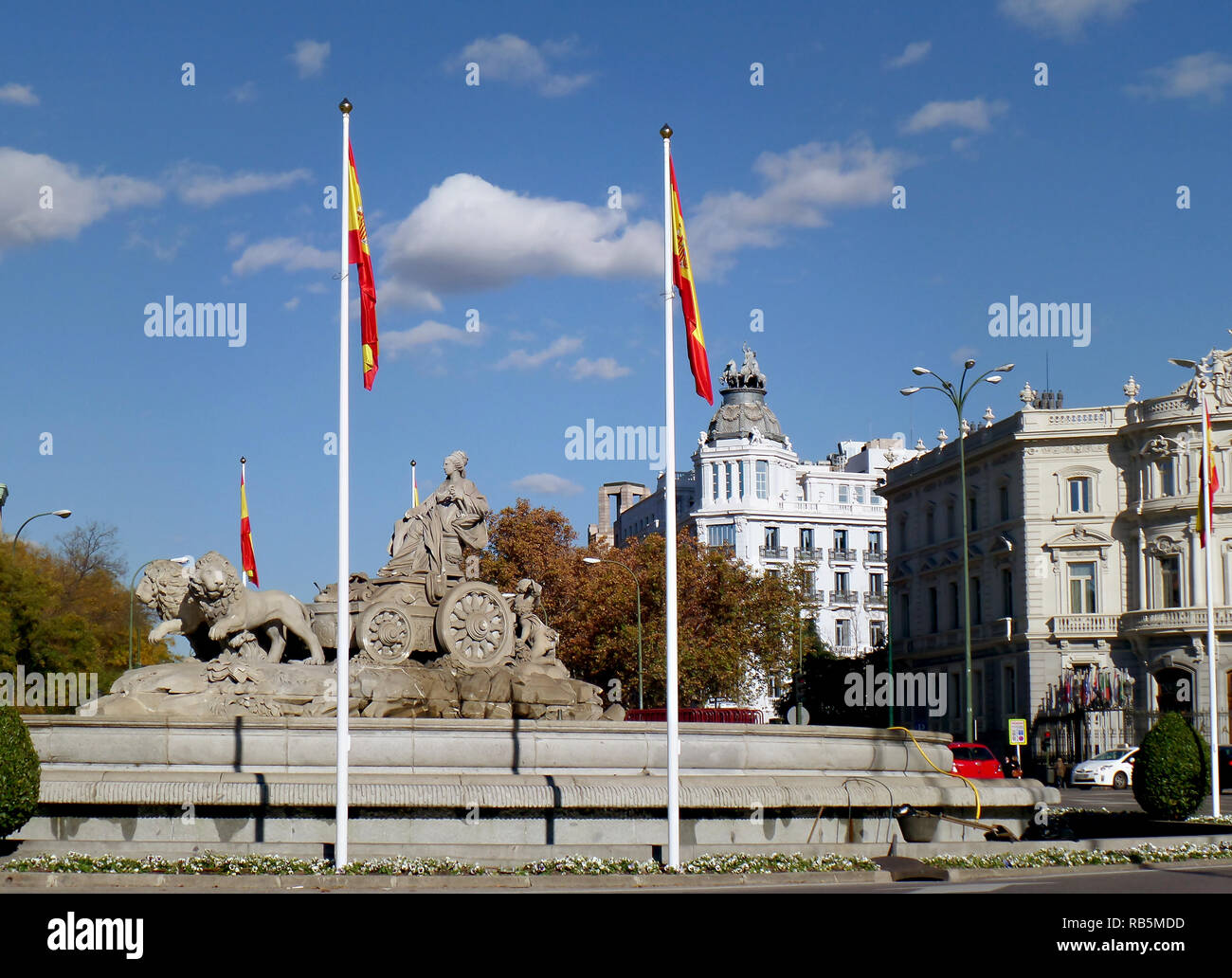 Stunning Fountain on the Plaza de Cibeles Square, the Iconic Symbol of ...