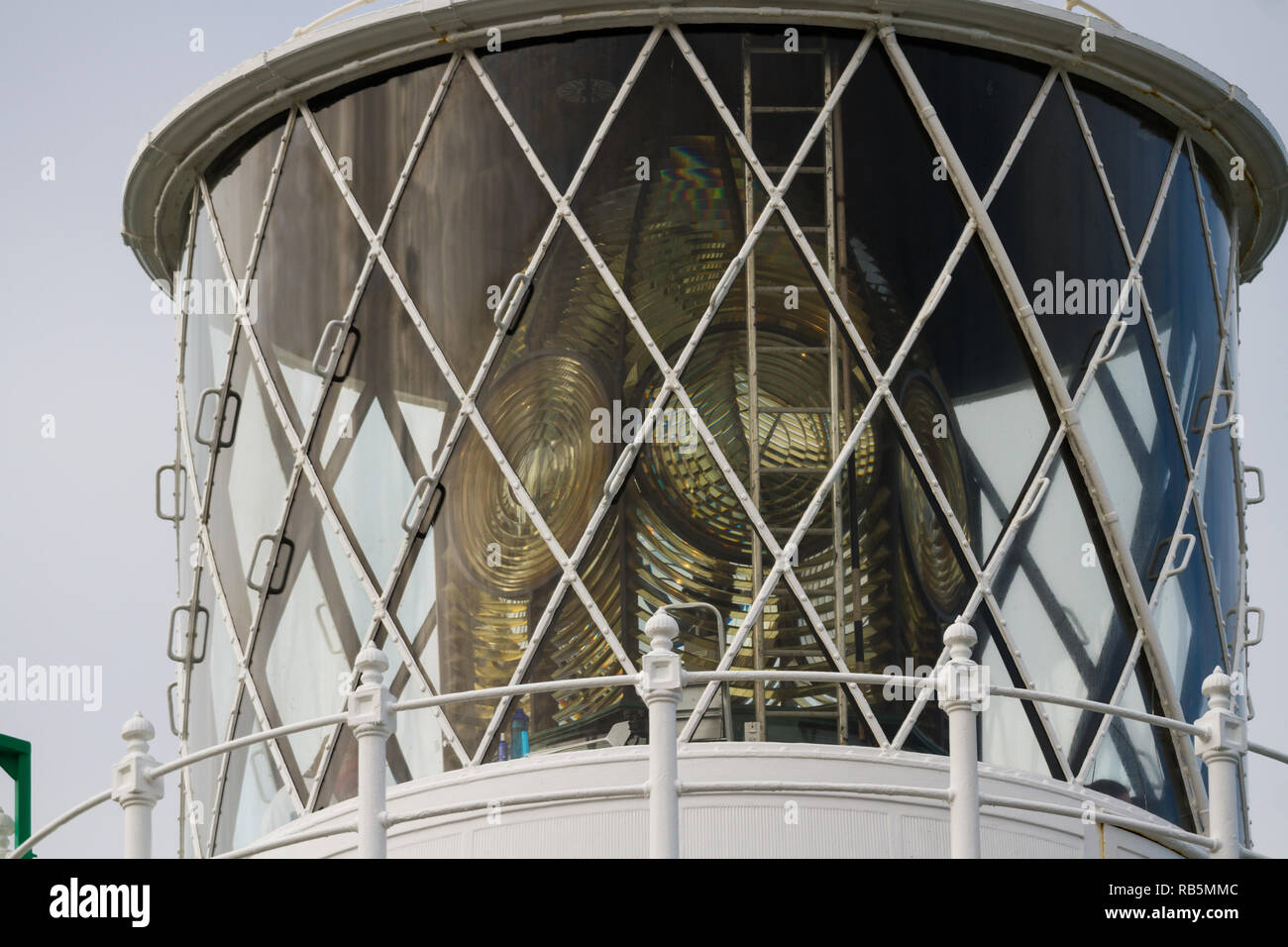 Top of lighthouse, looking at the lantern room Stock Photo - Alamy