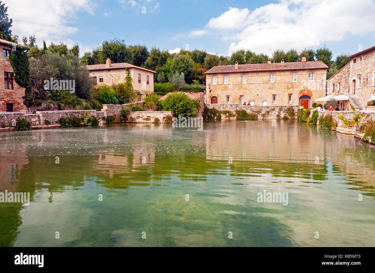 Bagno Vignoni, Italy in Tuscany Stock Photo - Alamy