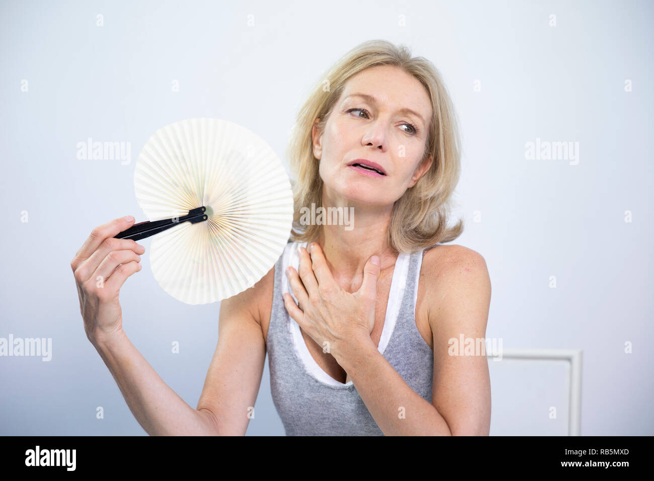 Woman Menopause Flush High Resolution Stock Photography and Images - Alamy