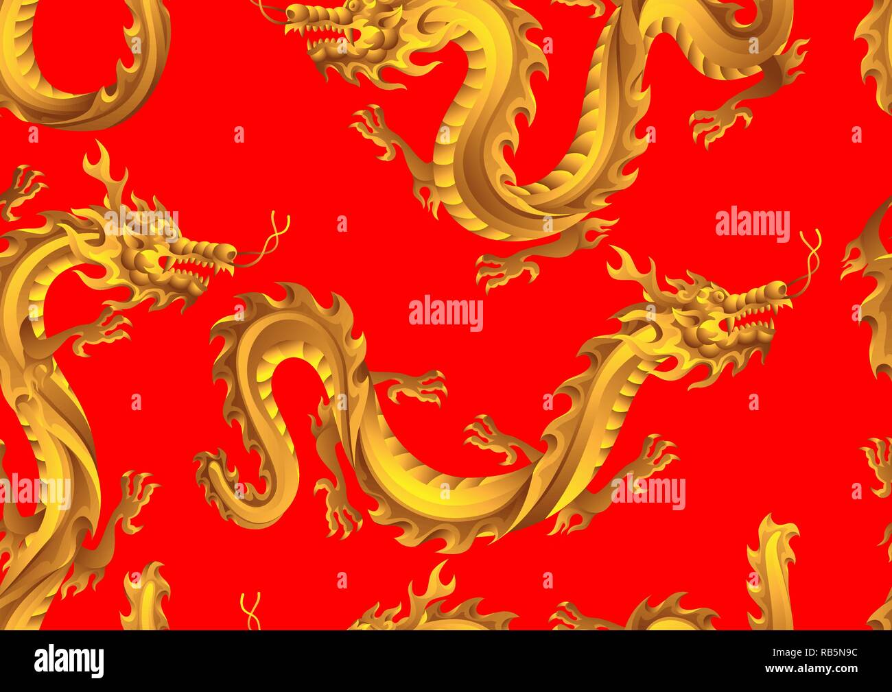 Beautiful chinese golden dragon texture hi-res stock photography and ...