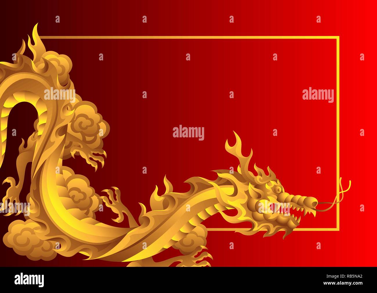 Background with Chinese dragons Stock Vector Image & Art - Alamy