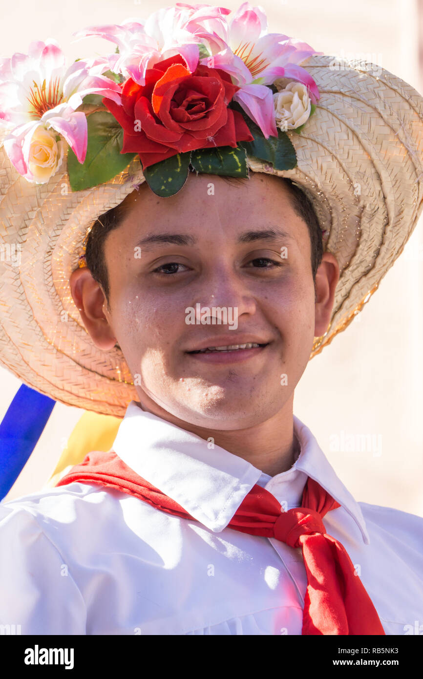 Granada, Nicaragua – February 15, 2017: People wearing traditional ...