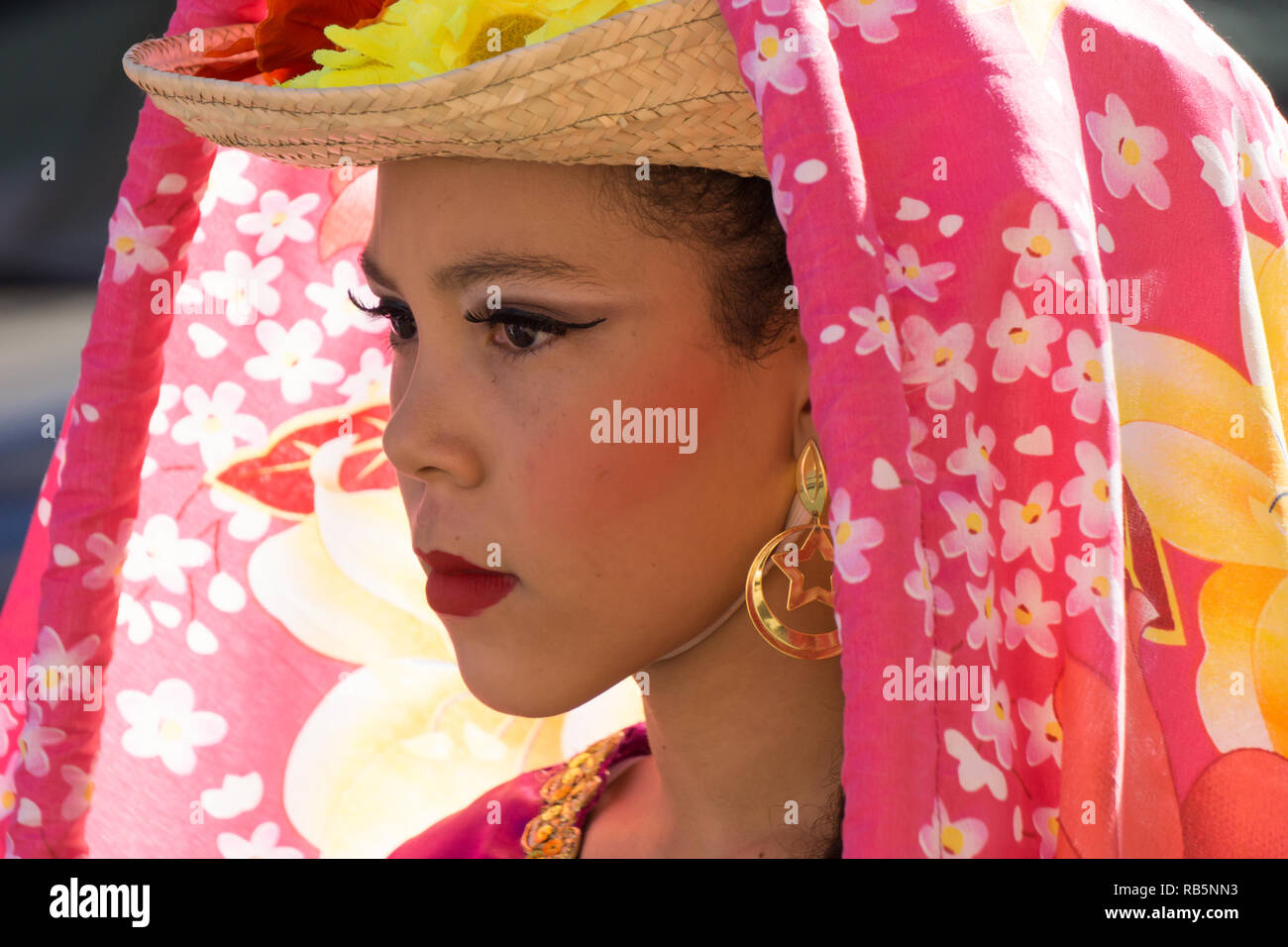 Granada, Nicaragua – February 15, 2017: People wearing traditional ...