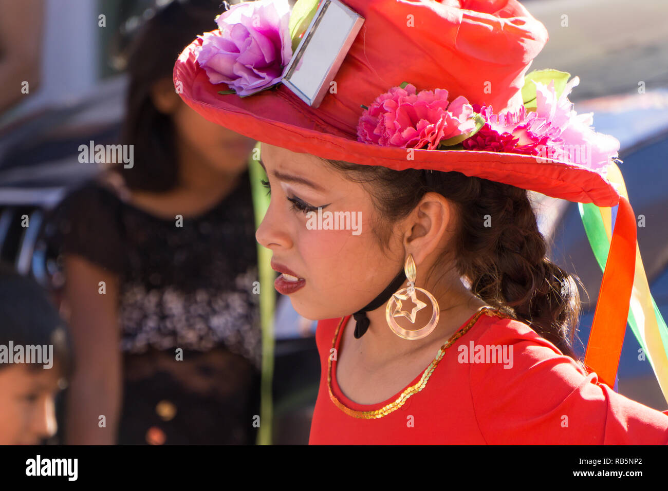 Granada, Nicaragua – February 15, 2017: People wearing traditional ...
