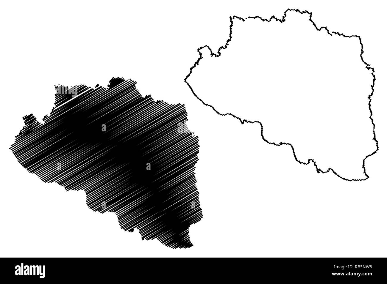 Rajshahi Division (Administrative Divisions of Bangladesh) map vector ...