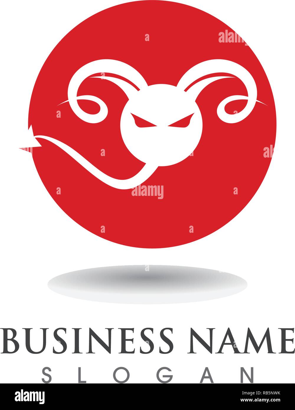 Devil logo vector icon template Stock Vector Image & Art - Alamy