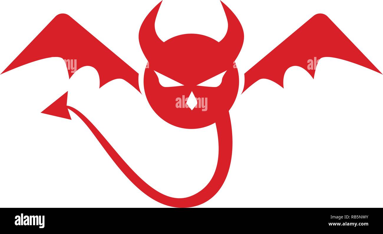 Devil logo vector icon template Stock Vector Image & Art - Alamy