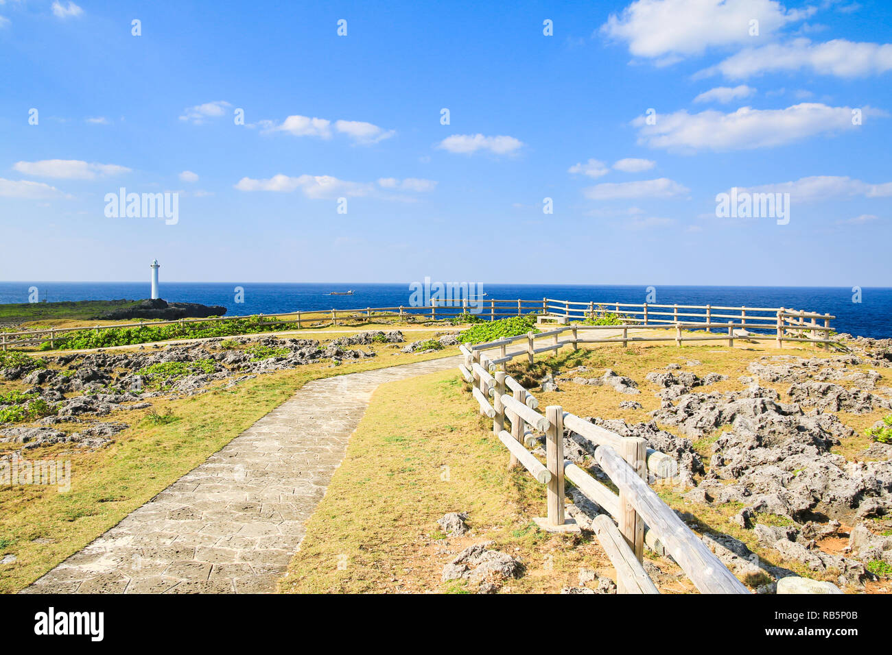 landscape of cape zanpa park in Okinawam Japan Stock Photo - Alamy