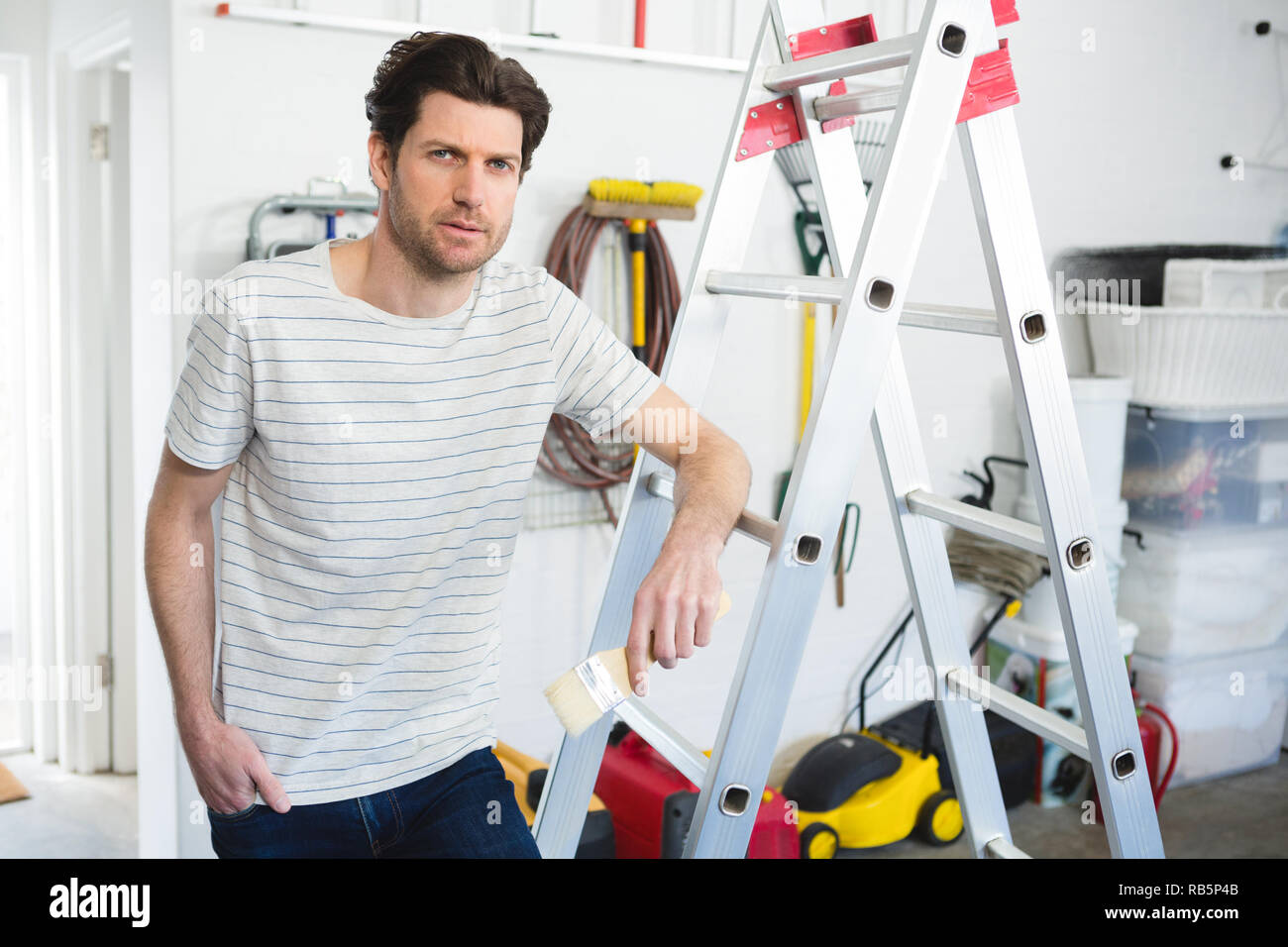 Painter ladder hi-res stock photography and images - Alamy