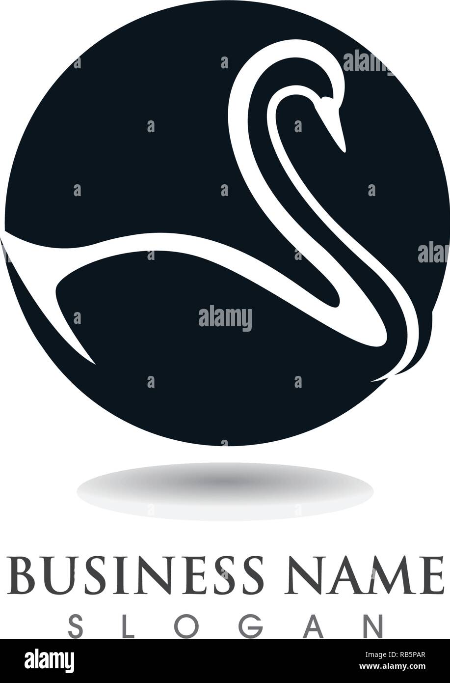Swan logo Template vector Stock Vector Image & Art - Alamy