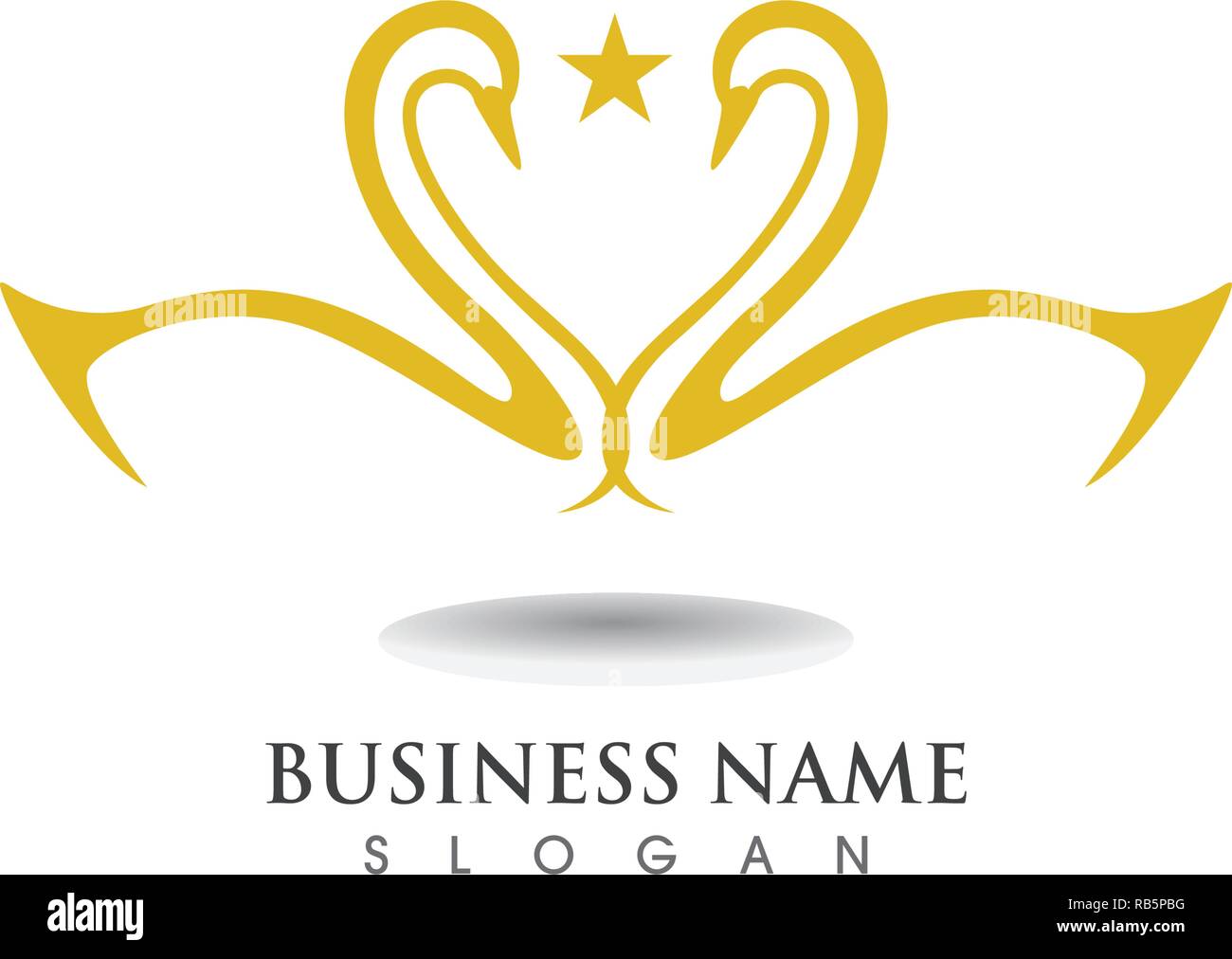 Black swan hotel Stock Vector Images - Alamy