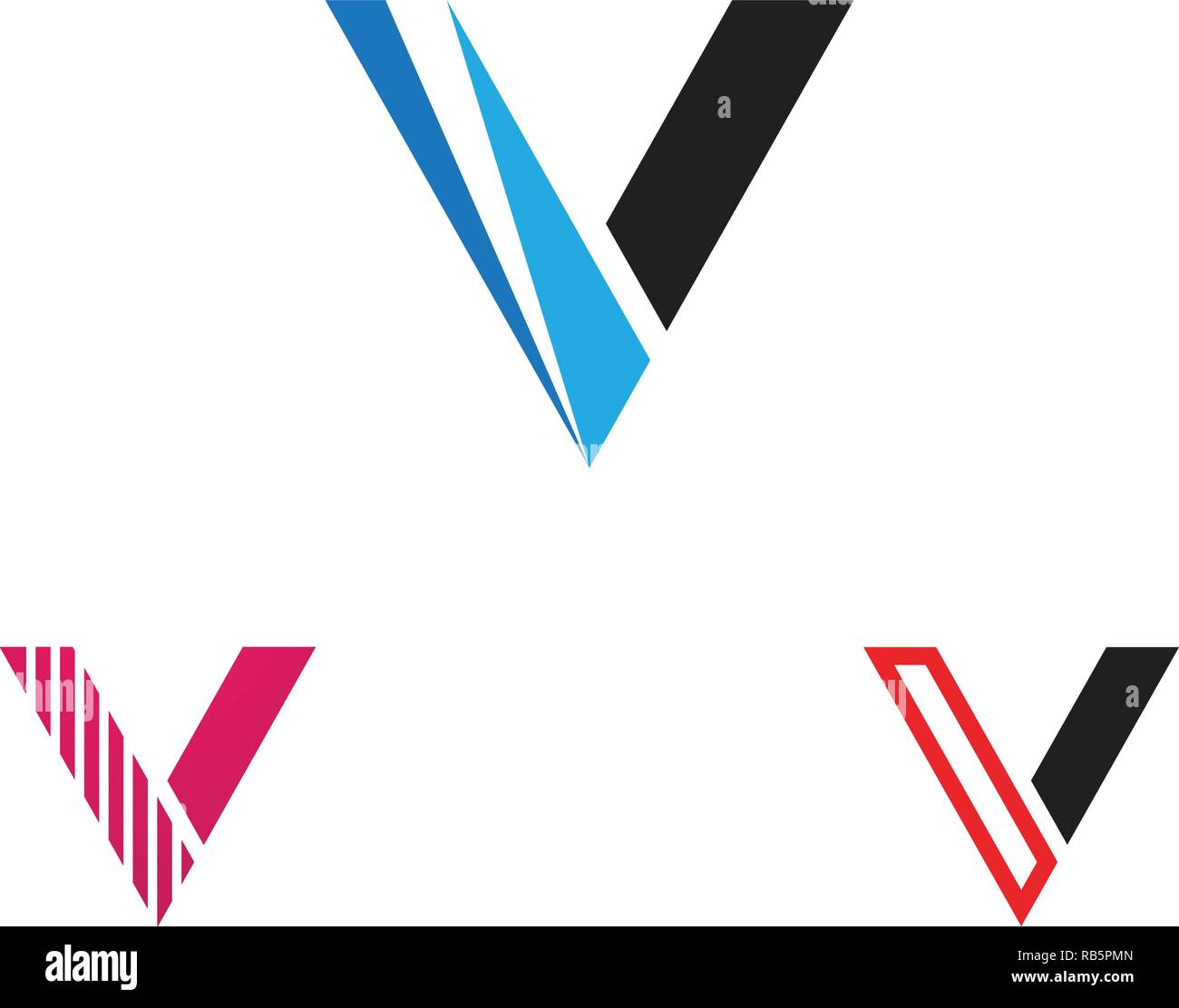 V logo Stock Vector Images - Alamy