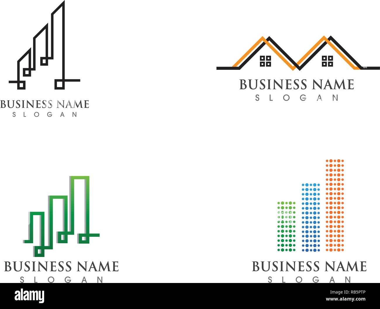 finance logo and symbols vector concept illustration Stock Vector Image ...