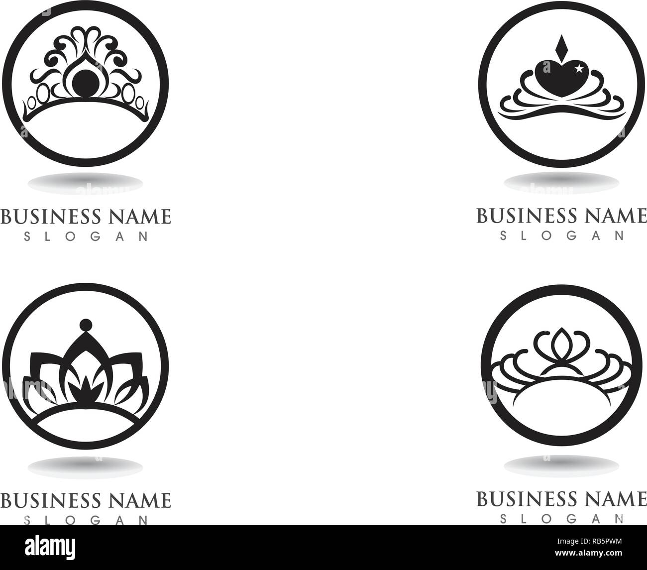 Crown Logo Template vector illustration Stock Vector Image & Art - Alamy