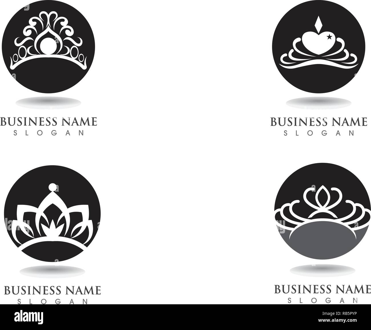 Crown Logo Template vector illustration Stock Vector Image & Art - Alamy