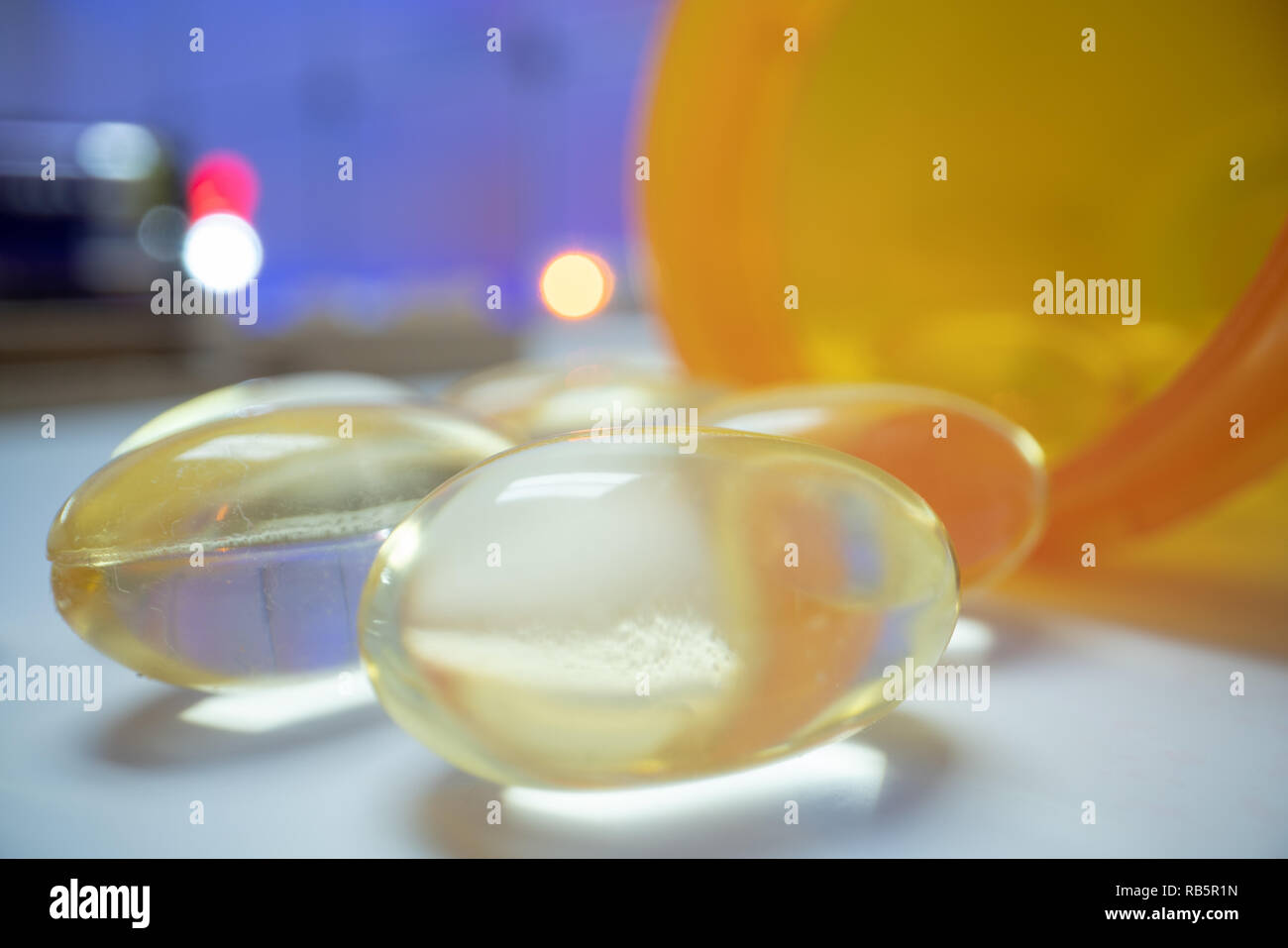 Tablets and capsules in a dose with medicines Stock Photo - Alamy